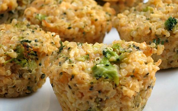 Broccoli Cheddar Quinoa Bites - Sam's Kitchen