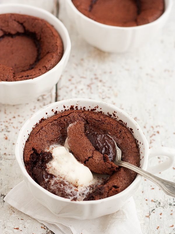 Little Hot Chocolate Puddings - Sam's Kitchen