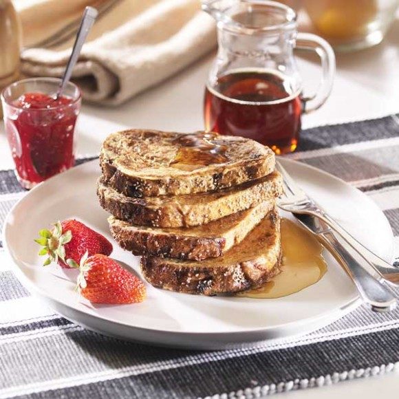 French Toast with Jam and Maple Syrup - Sam's Kitchen