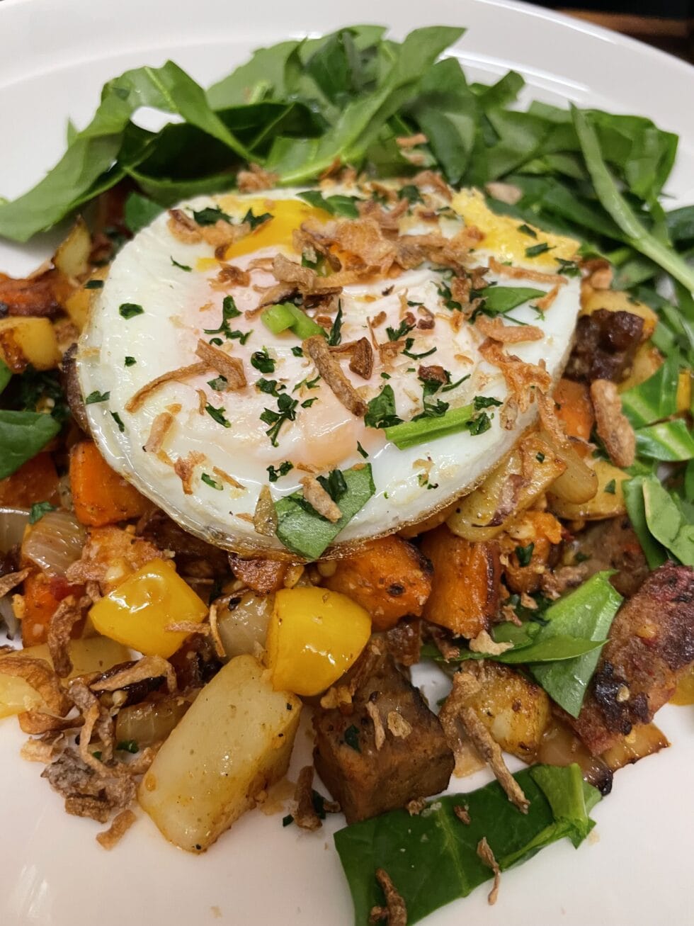 Smoked Sausage and Potato Hash - Sam's Kitchen